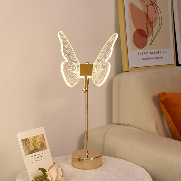 Butterfly Kiss Table LED Lamp - Moon – Wonderland Case